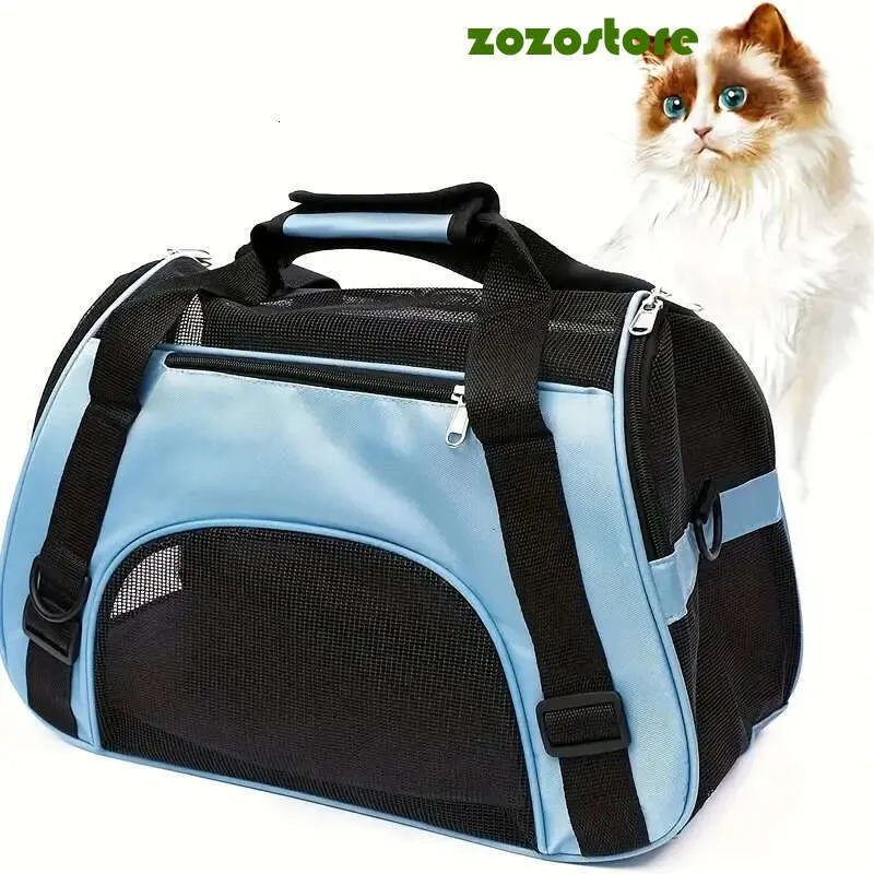 Portable Pet Carrier Bag: Breathable Mesh Travel Bag for Small Dogs ...