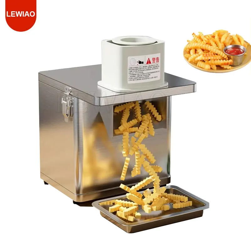 Commercial Potato Cutter Machine Stainless Steel Corrugated Vegetable ...