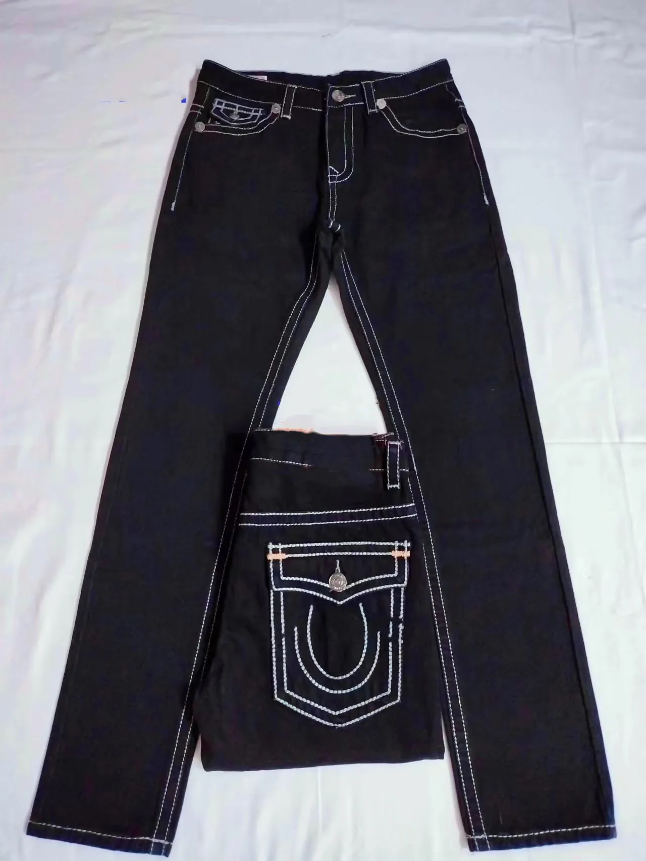 Designer Black Mens Jeans Distressed Ripped Biker... From Hellstar, $21 ...