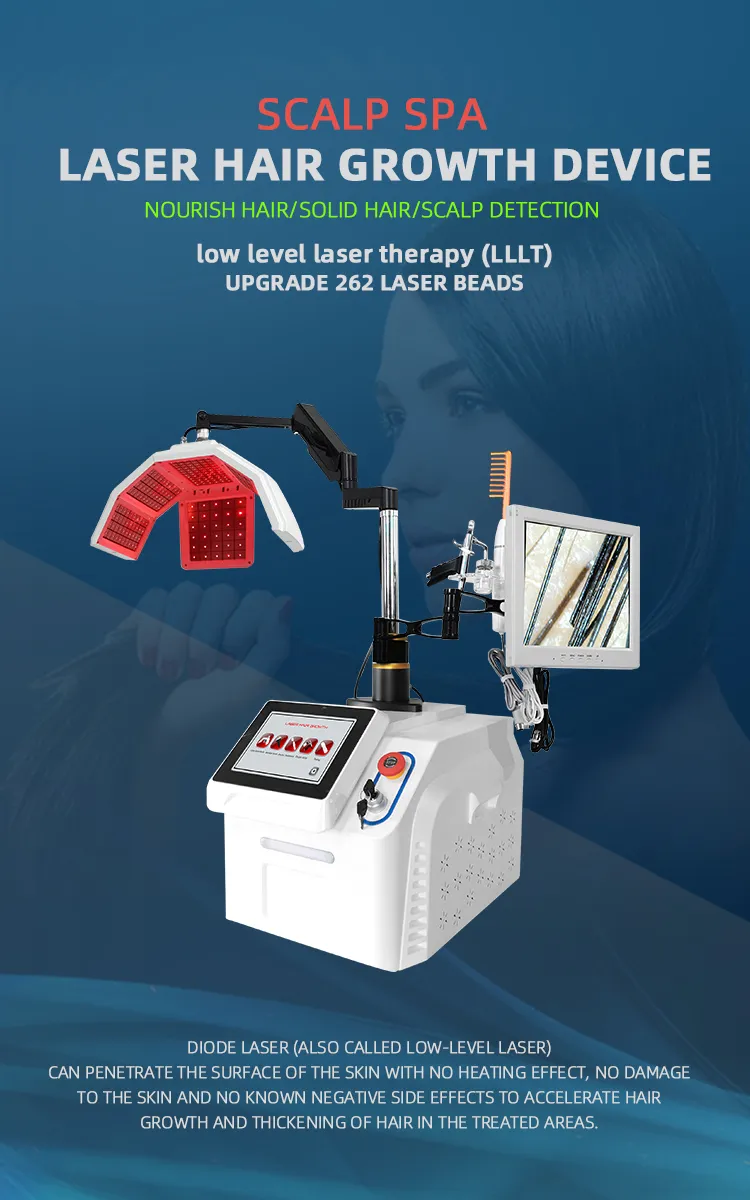 Advanced Laser Therapy Back Machine For Anti Hair Loss, Follicle ...