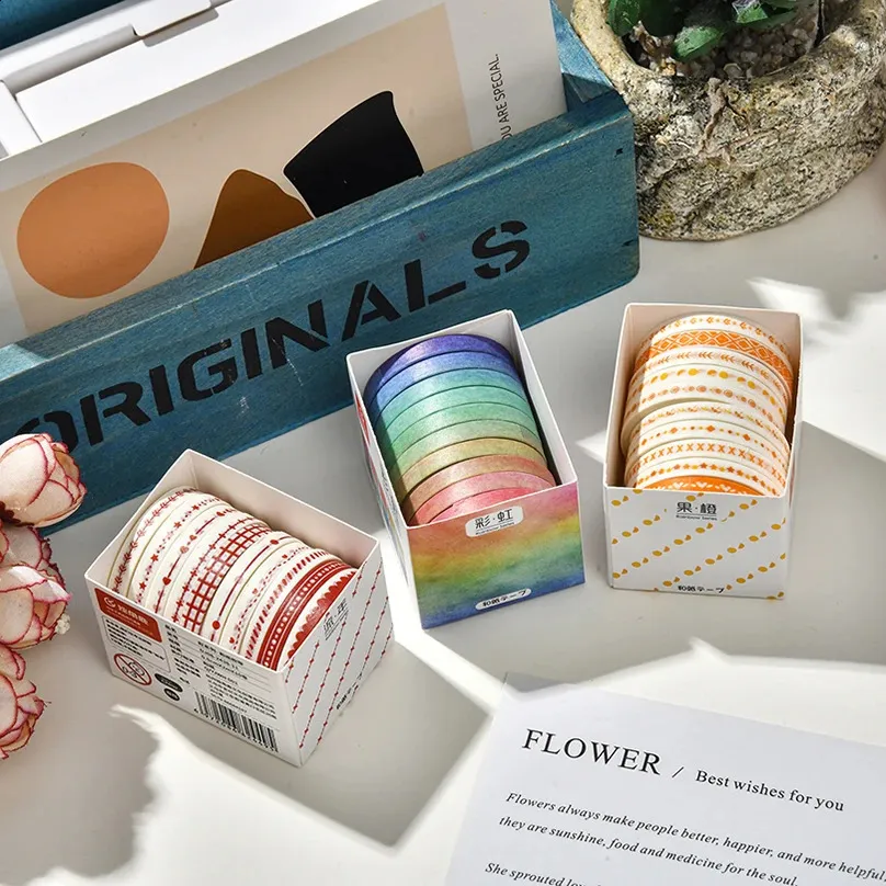 DHgate.com:10 Rolls Washi Tape Set - Decorative Adhesive Tape for ...
