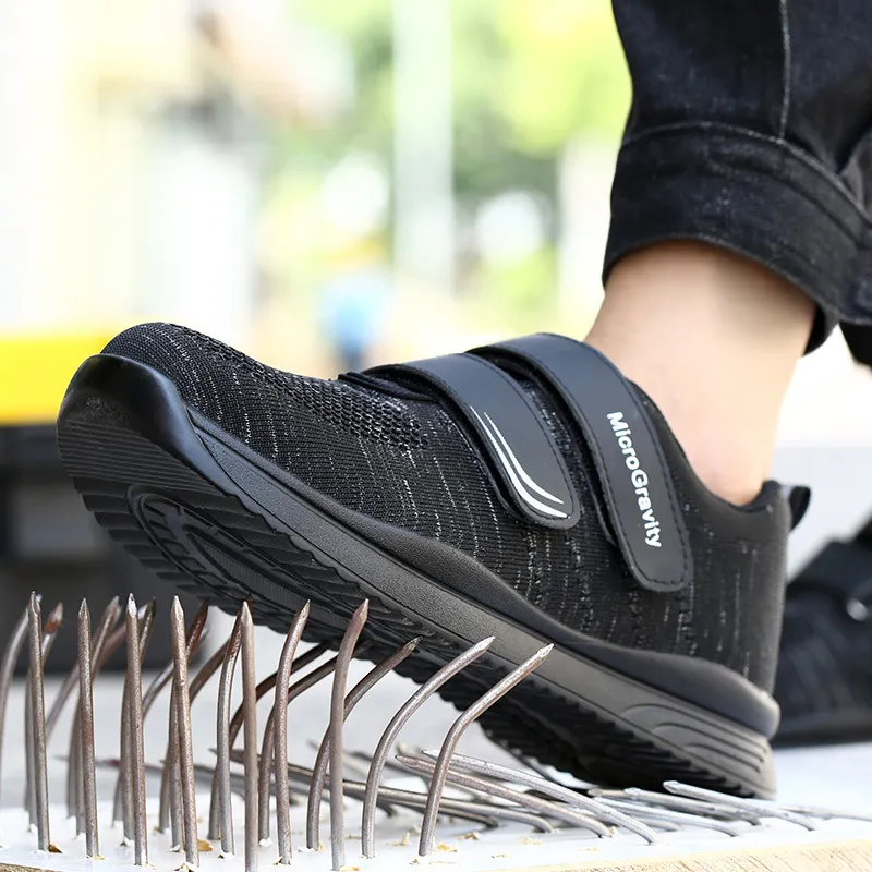 Men's Steel Toe Work Shoes Lightweight, Shockproof Construction Safety ...
