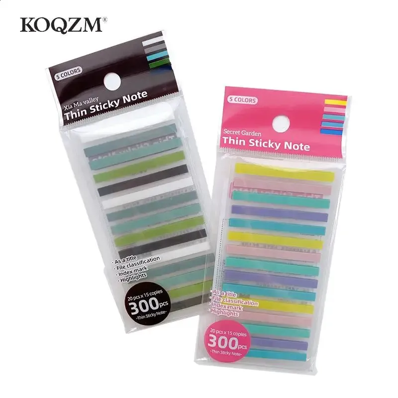 300 Transparent Fluorescent tabs index with Stickers - Perfect ...