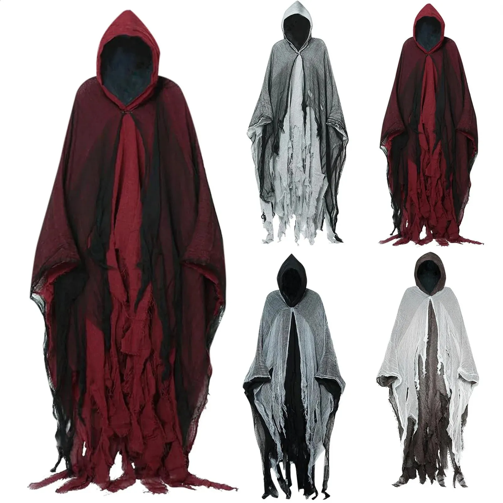 Halloween Cape: Premium Ghost Cloak for Dementor Costume & Cosplay ...