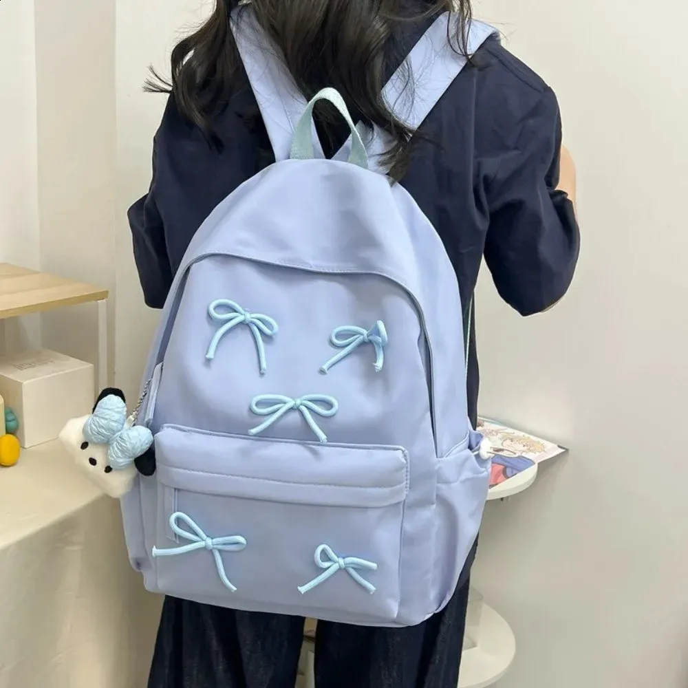 Fashionable Bow Backpack: Large Capacity Rucksack for School, Travel ...
