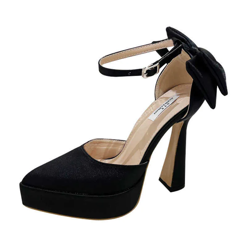 Women's Waterproof Platform Sandals with Bow & Hollow Toe - Sharp ...