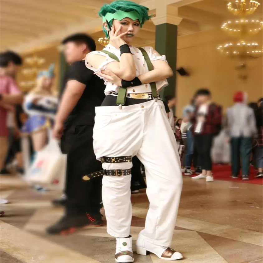 Jojos Bizarre Adventure Rohan Kishibe Cosplay Costume Halloween
