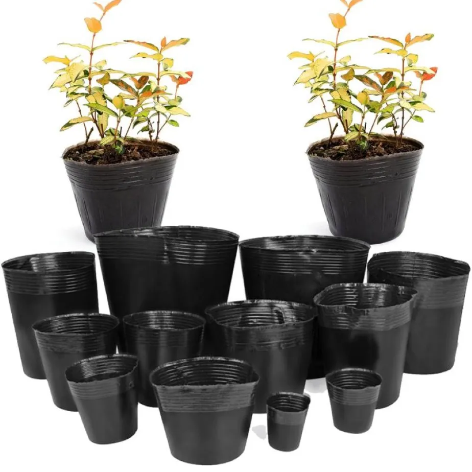 Plastic Plant Grow Nursery Pot Set 20 In 15 Sizes For Home Garden ...