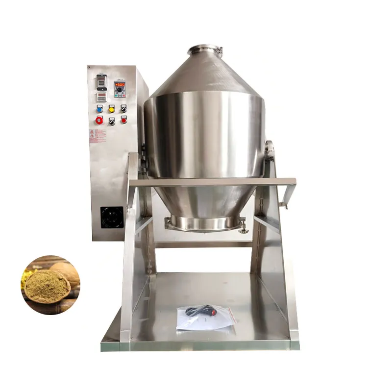 Stainless Steel Rotary Drum Mixer Lab Use Dry Powder Blender For Food ...