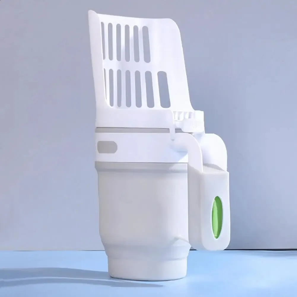 Cat Litter Scoop With Built In Trash Can Comfortable Handle Efficient ...