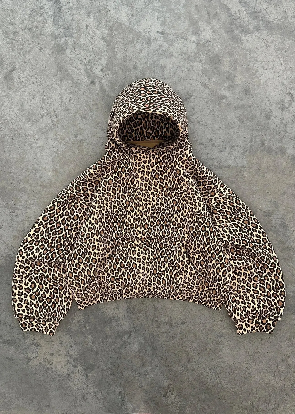 Y2K Couple Hoodies: Harajuku Leopard Print Oversized Sweater Retro ...