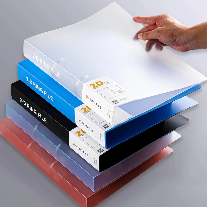 A4 Ring Binder Document Holder For Desk: File Binder Office Paper ...