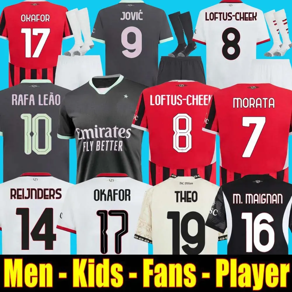 Reijnders 24 25 Jerseys De Fútbol De Koche Milans De Ketelaere Rafa ...
