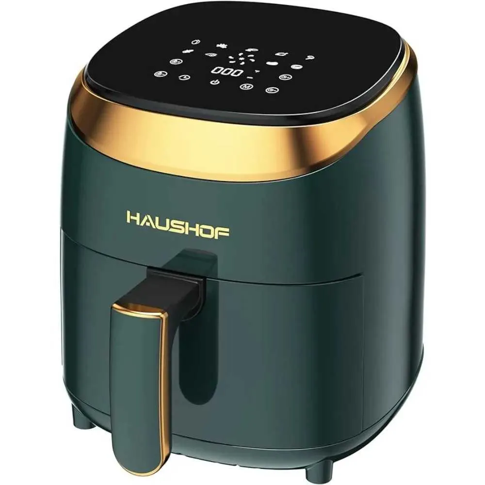 HAUSHOF 4.2 Quart Compact Air Fryer with 2 Inch Fresh Air Intake: Oil ...