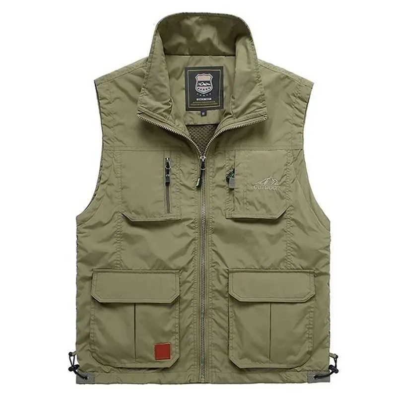 Summer Mesh Thin Multi Pocket Vest For Male Big Size Male Casual ...