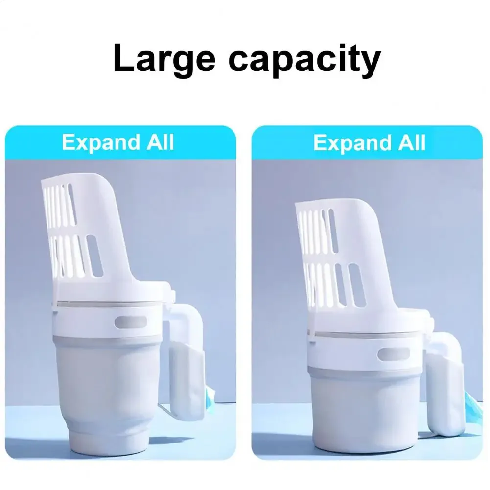 Cat Litter Scoop With Built In Trash Can Comfortable Handle Efficient ...