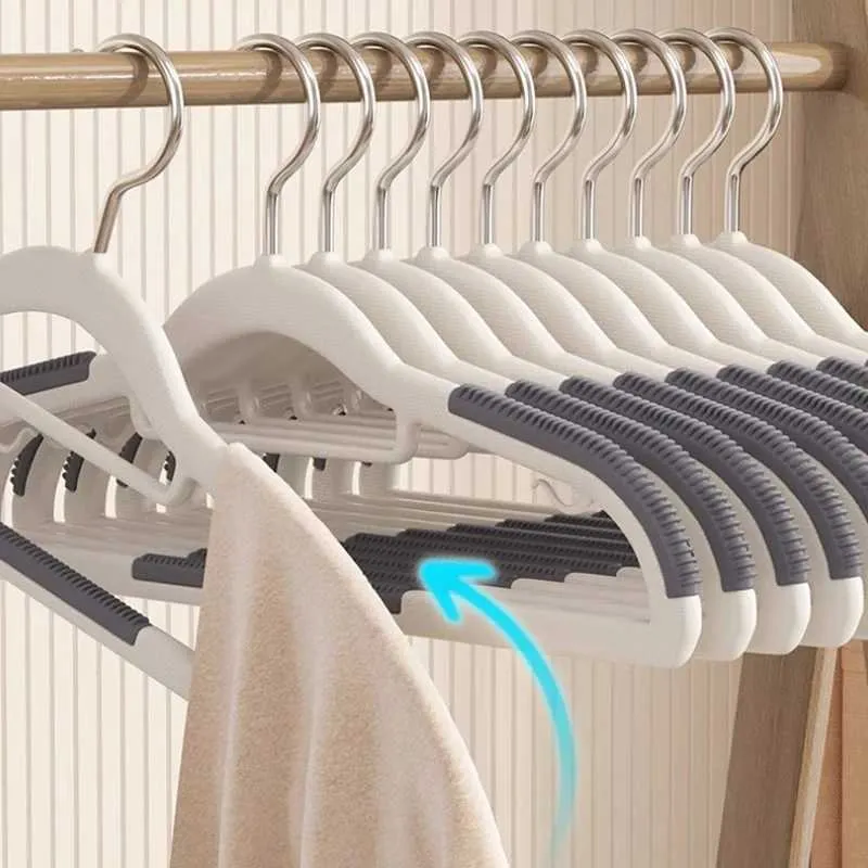 10-Piece Anti-Slip Baby Hangers: Space-Saving Wardrobe Storage Solution ...