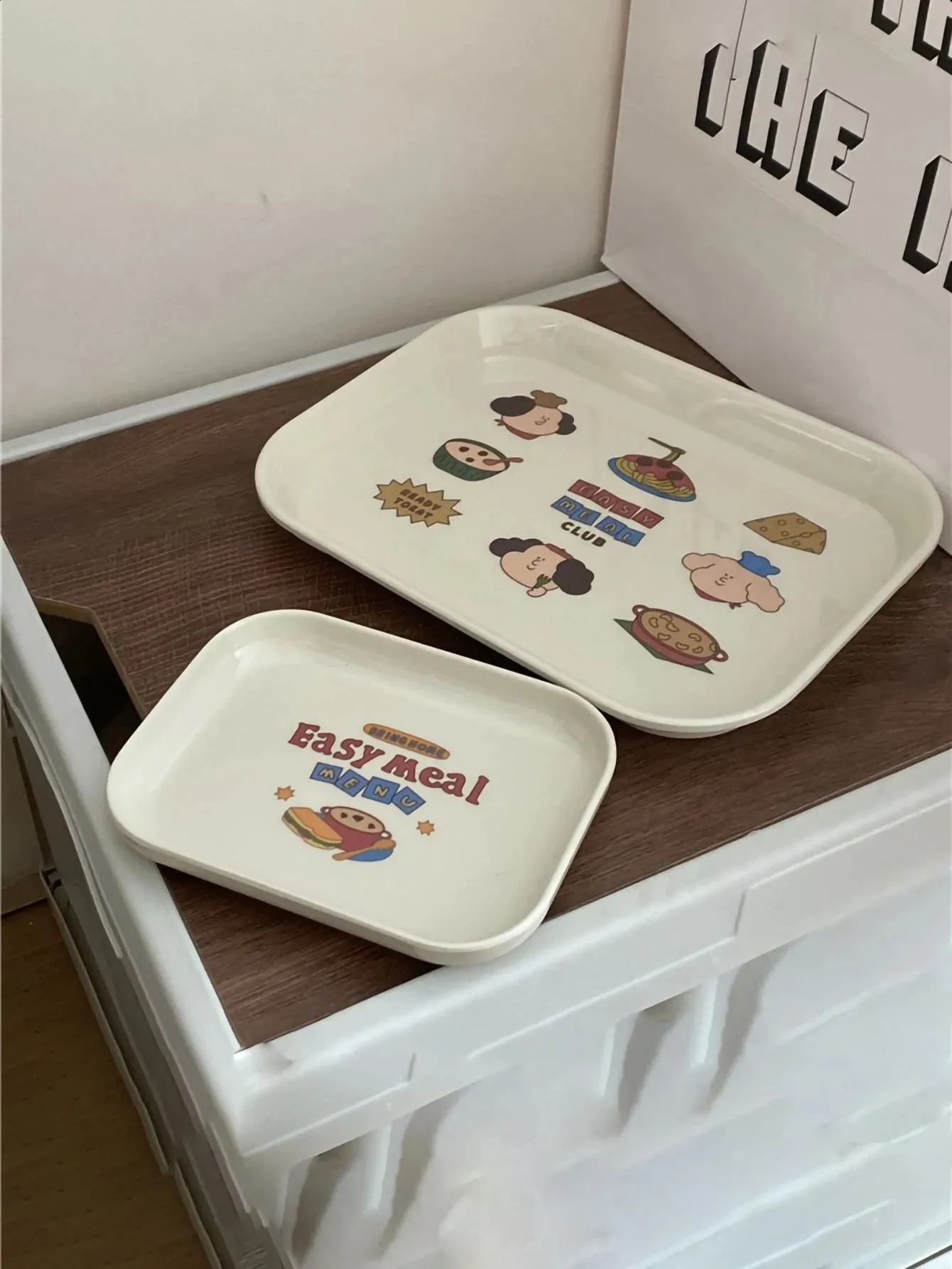 Cute Cartoon Breakfast Tray Table with Debris Storage - Snack ...