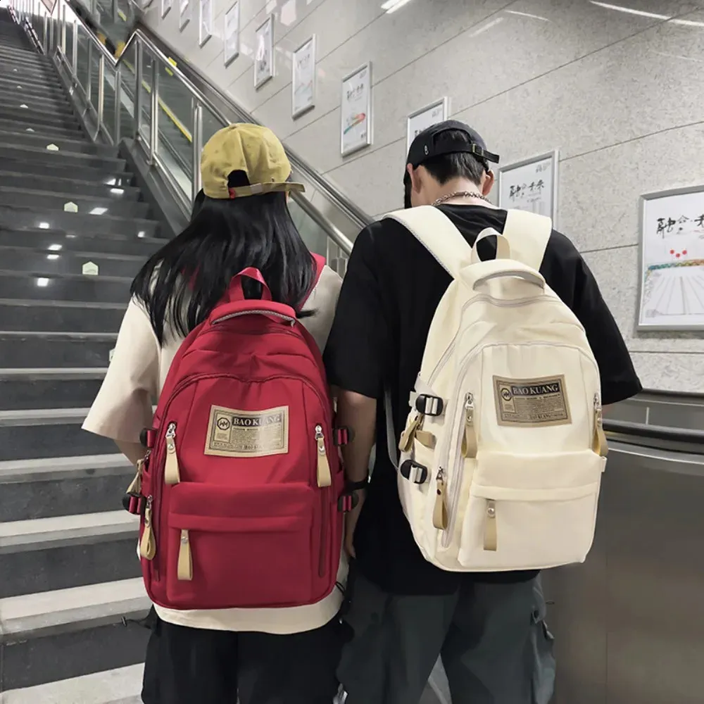 Waterproof Nylon Large Capacity School Backpack with Computer ...