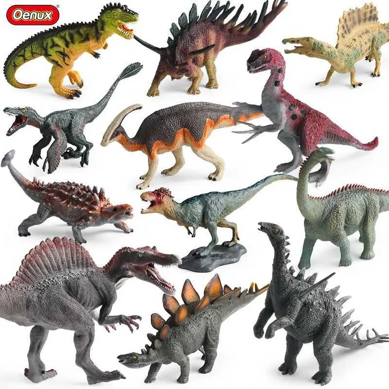 Realistic Dinosaur Action Figures Set, Jurassic Era Model Toys For ...