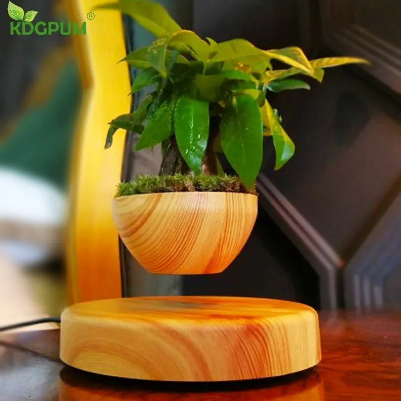Magnetic Levitation Floating Air Bonsai Tree Earthen Pots Beautiful Garden Flower Earthen Pots ...