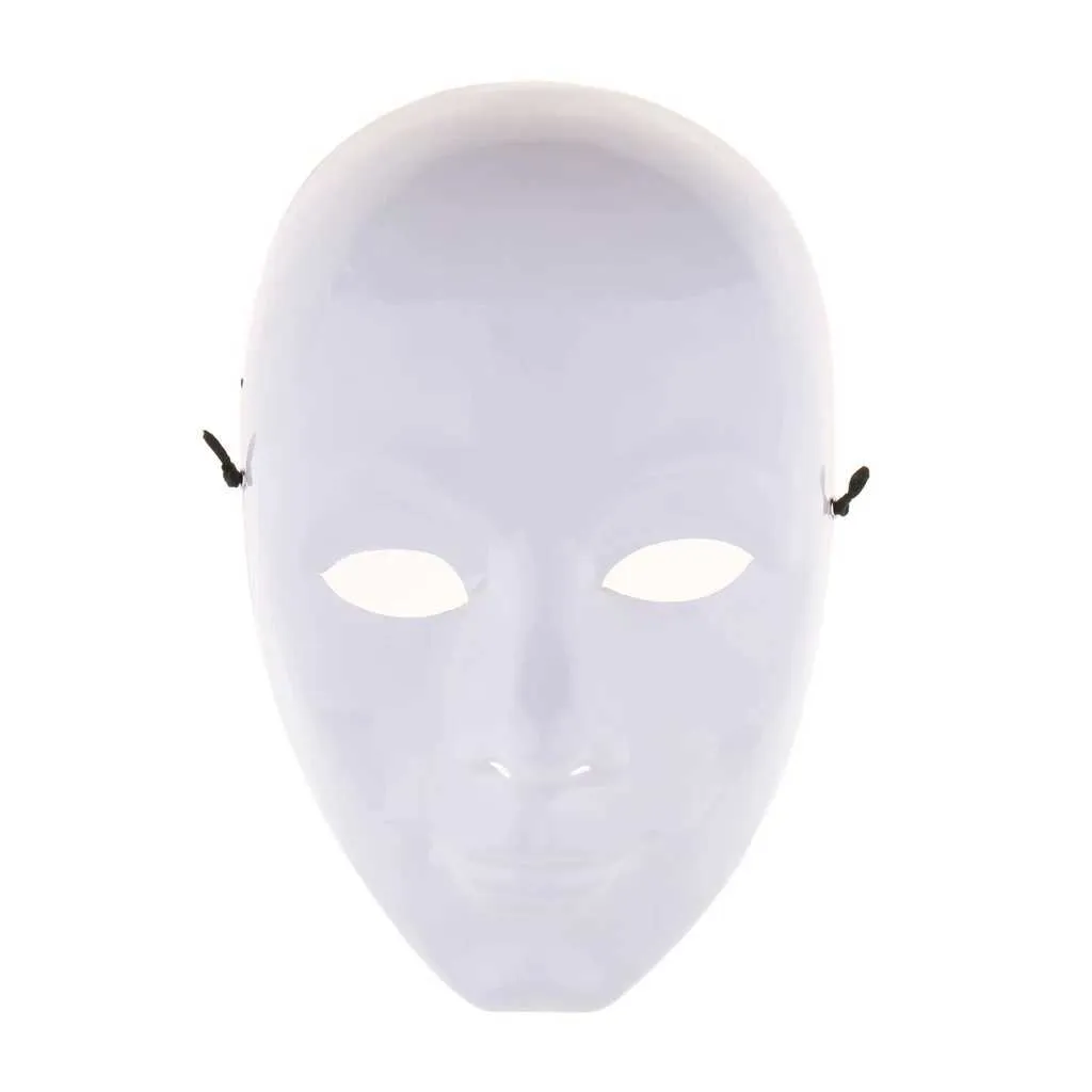 DIY Unpainted White Blank Face Masks - Costume Party Decoration ...
