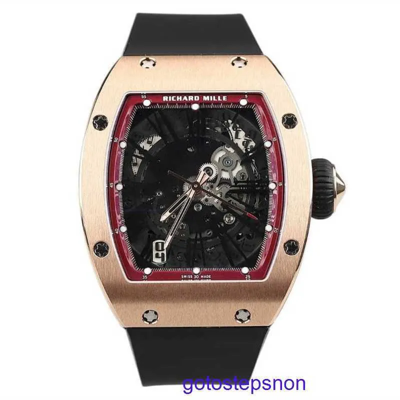 Rose Gold Skeletonized Hollow Out Chronograph Timer Tourbillon ...