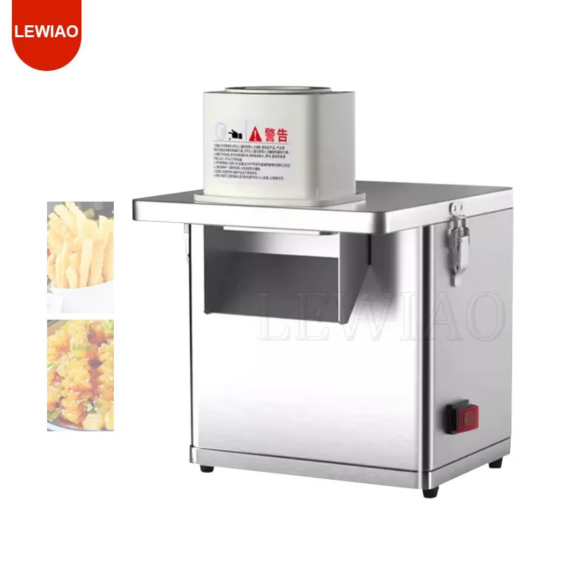 220V Electric Potato Slicer Machine Stainless Steel Wolf Tooth Potato ...