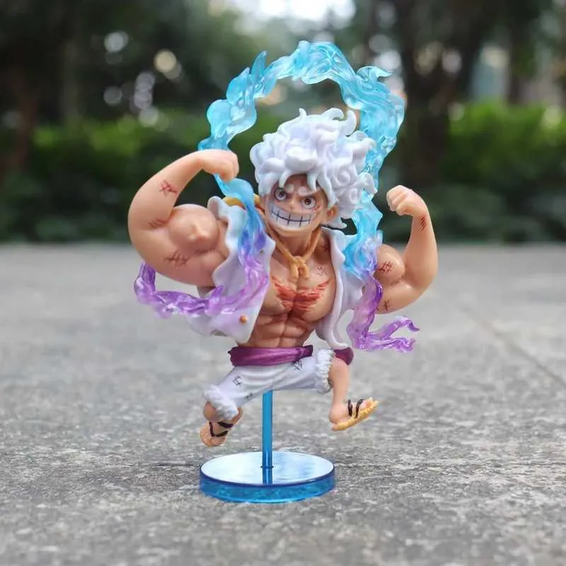 Amine One Piece Muscle Gear 5 Sun God Nika Luffy Action Figure Toys ...