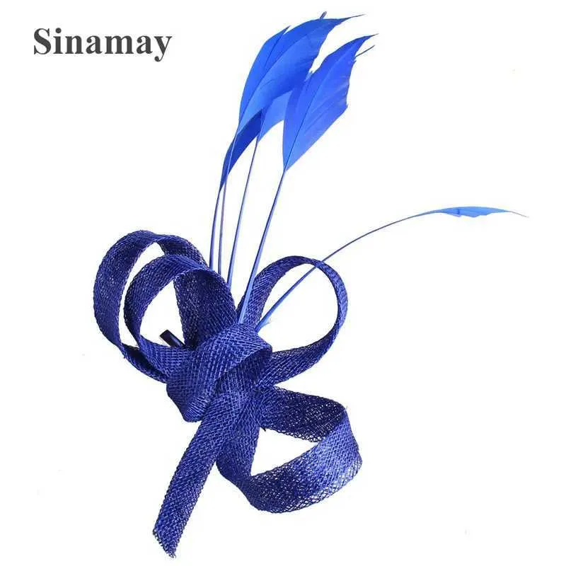 Royal Blue Feather Headpiece: Elegant Wedding & Special Occasion Hair ...