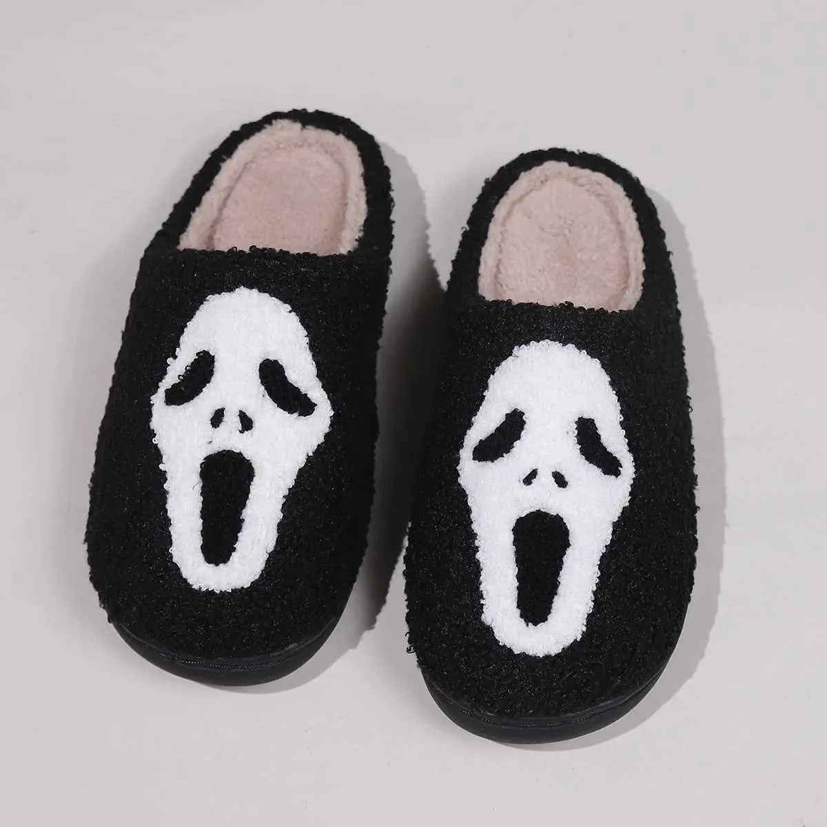 Cute Cartoon Bat Halloween Slippers For Halloween Family Warm, Anti ...