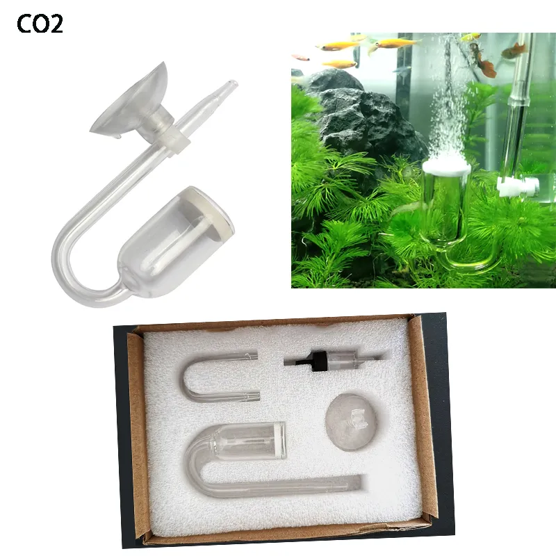 Glass CO2 Diffuser Atomizer Kit with U-Shaped Suction Cup for Aquarium ...