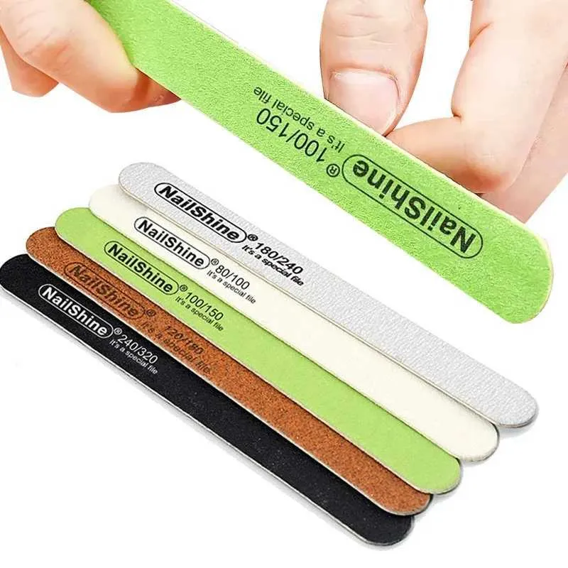W240829 50 Pack Double Sided Nail Files Ergonomic Curve Buffer Block ...