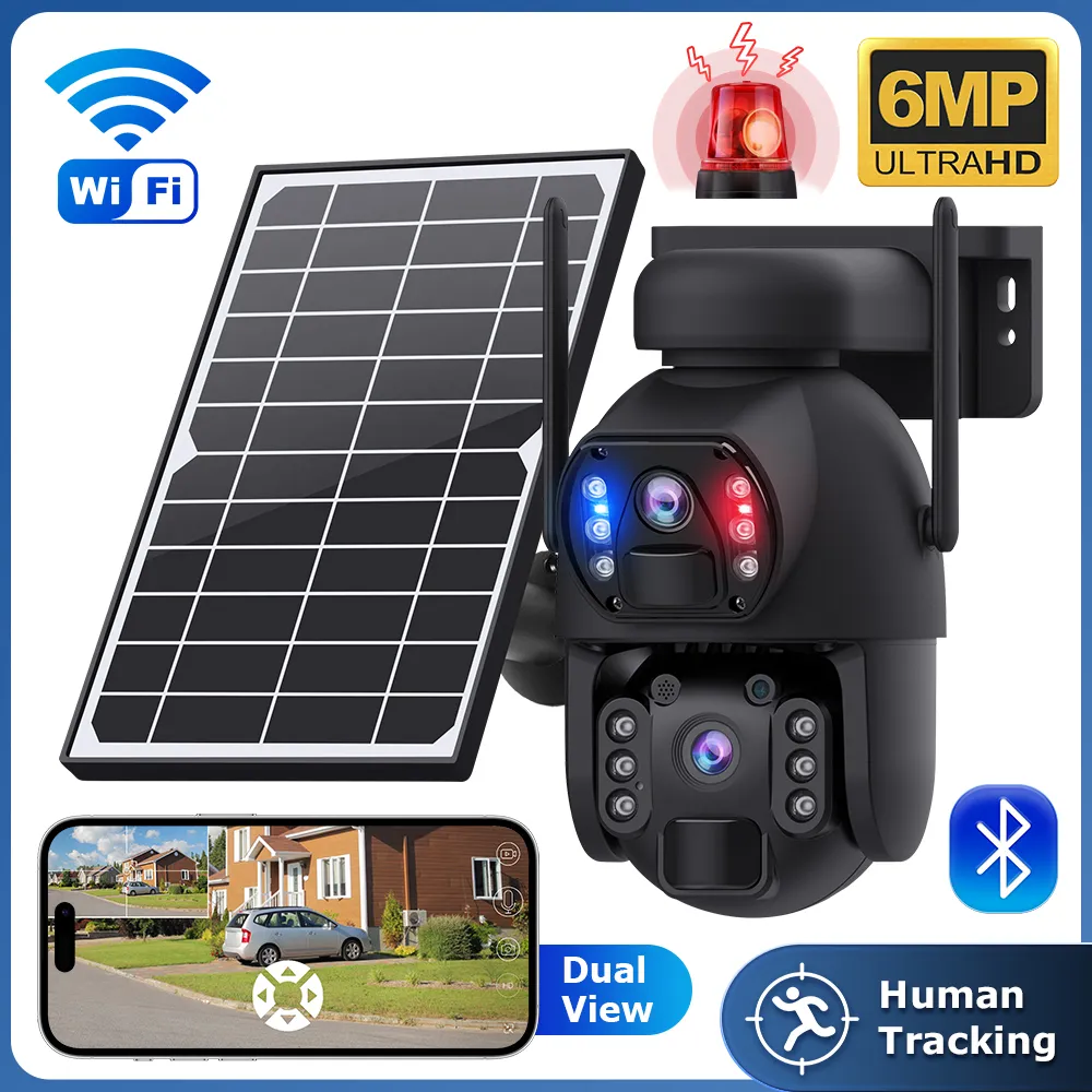 UBOX 6MP Dual Lens Solar Security Camera Dual PIR... From Arthur032 ...