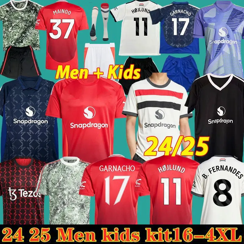 2024 2025 Mainoo Mount Retro Soccer Jerseys Casemiro Garnacho Hojlund ...