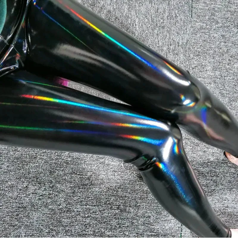 Color Pu Leather Pants Women's Large Size Bright Ultra Thin Long Legs ...