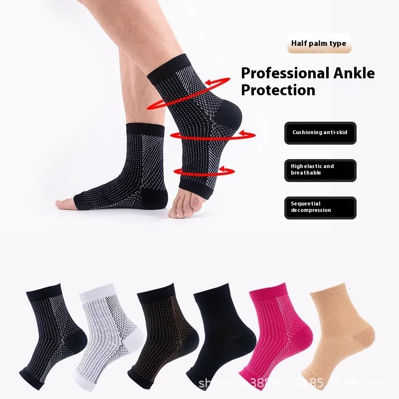 Ankle Brace Sock: Exercise Pressure Knitted Ankle Support For Fitness ...