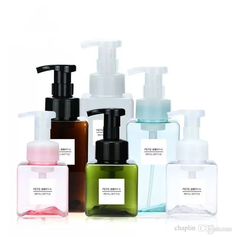 Foam Pump Dispenser Bottle: Square Foaming Soap Dispenser For Travel ...