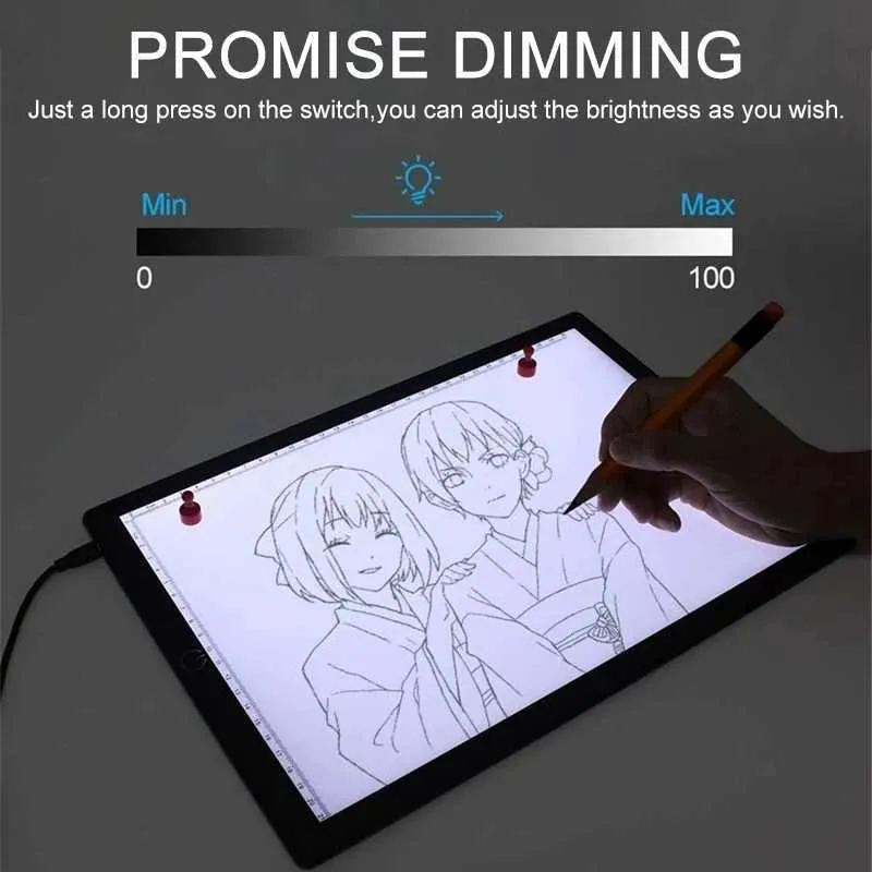 Magnetic A4 Light Box Drawing Board - Portable Tracing Light Pad for ...
