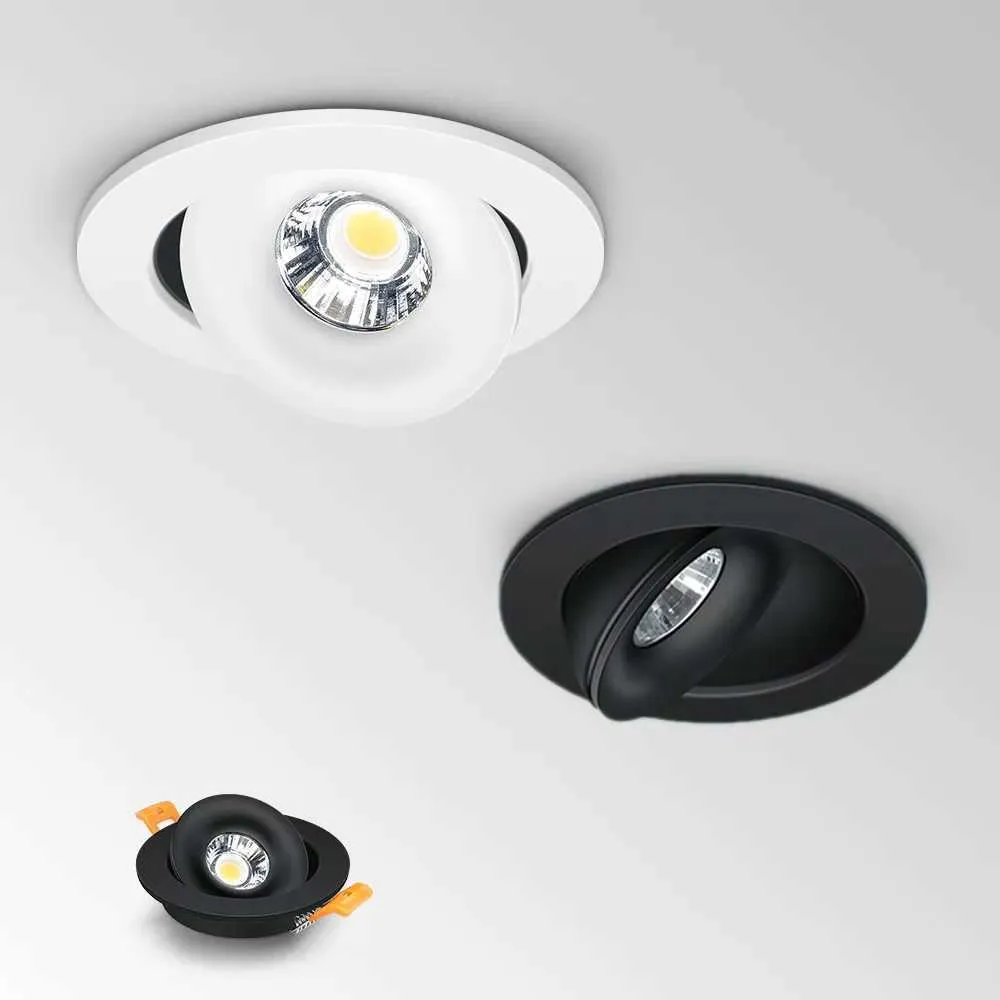 LED Spotlight Indoor Tube Light: 360° Adjustable Ceiling Spotlight ...