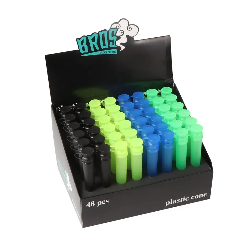 Colorful King Size Plastic Doob Tube Music Wholesale 120MM Roll Paper ...