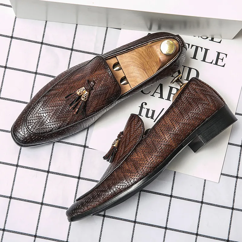 Plaid Tassel Loafers: Premium Mens Leather Loafers. Shop Now for ...
