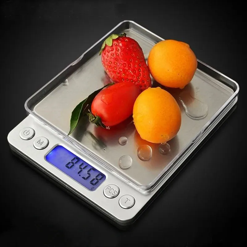 High Precision Digital Kitchen & Jewelry Scale - 3000g/0.1g & 500g/0 ...