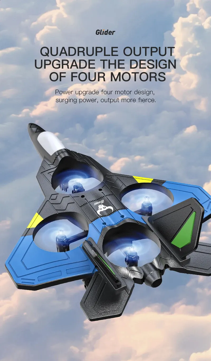SG100PRO RC Airplane Drone Toy EPP Foam Fixed Wing 4CH Headless Mode ...