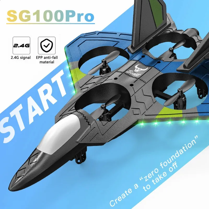 SG100PRO RC Airplane Drone Toy EPP Foam Fixed Wing 4CH Headless Mode ...
