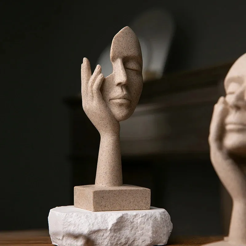 The Thinker Statue Face
