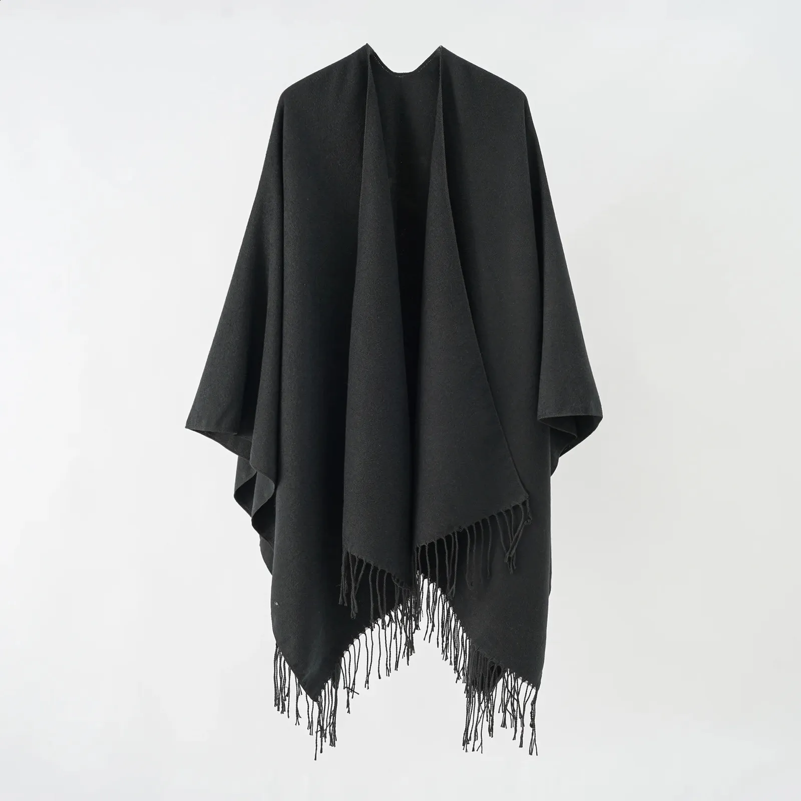 Premium Cashmere Wool Shawl - Oversized Fringed Cape, Best Seller! Shop ...