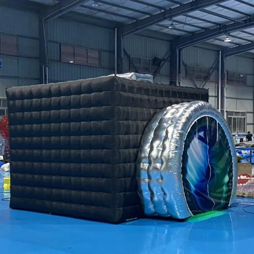 Inflatable Photo Booth Cube: Portable Backdrop Tent Dome With LED Light ...