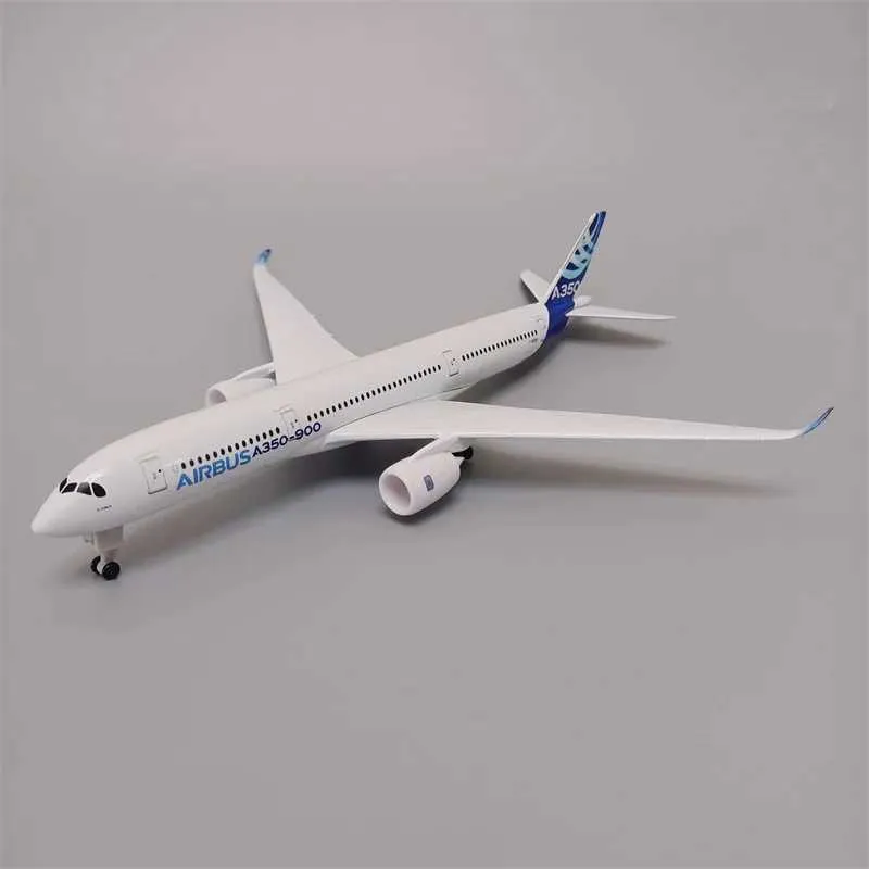 Airbus A350 20cm Alloy Metal Airplane Model With Landing Gear Die Cast ...