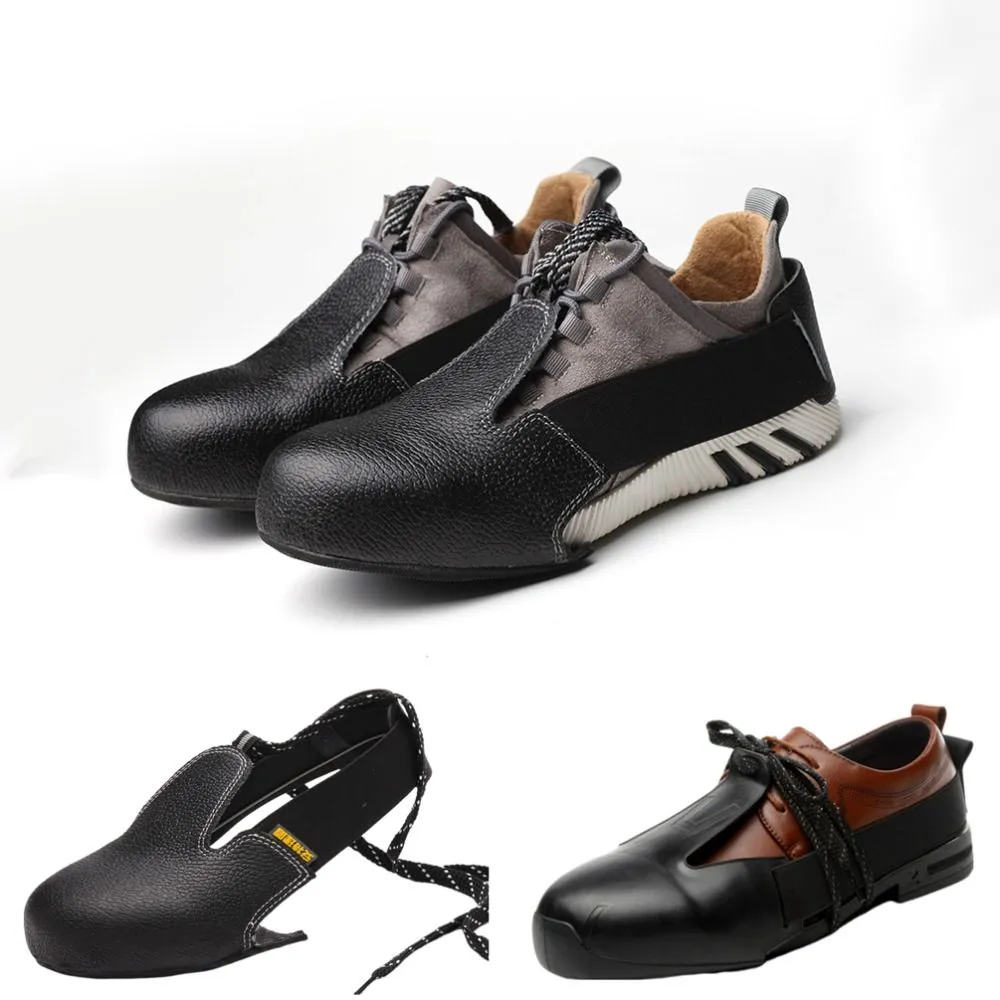 Anti-Smashing Steel Toe Shoe Covers: Cowhide, Slip-Resistant, Unisex ...